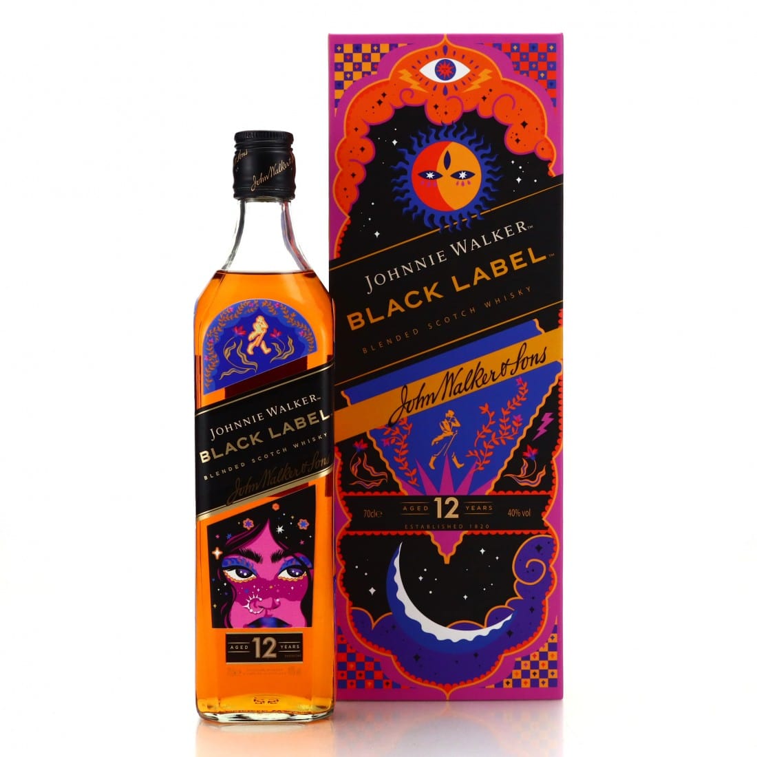 Johnnie Walker Black Label 'Bold SSteps Limited Edition Whisky 70cl, Threshers, United Kingdom ...