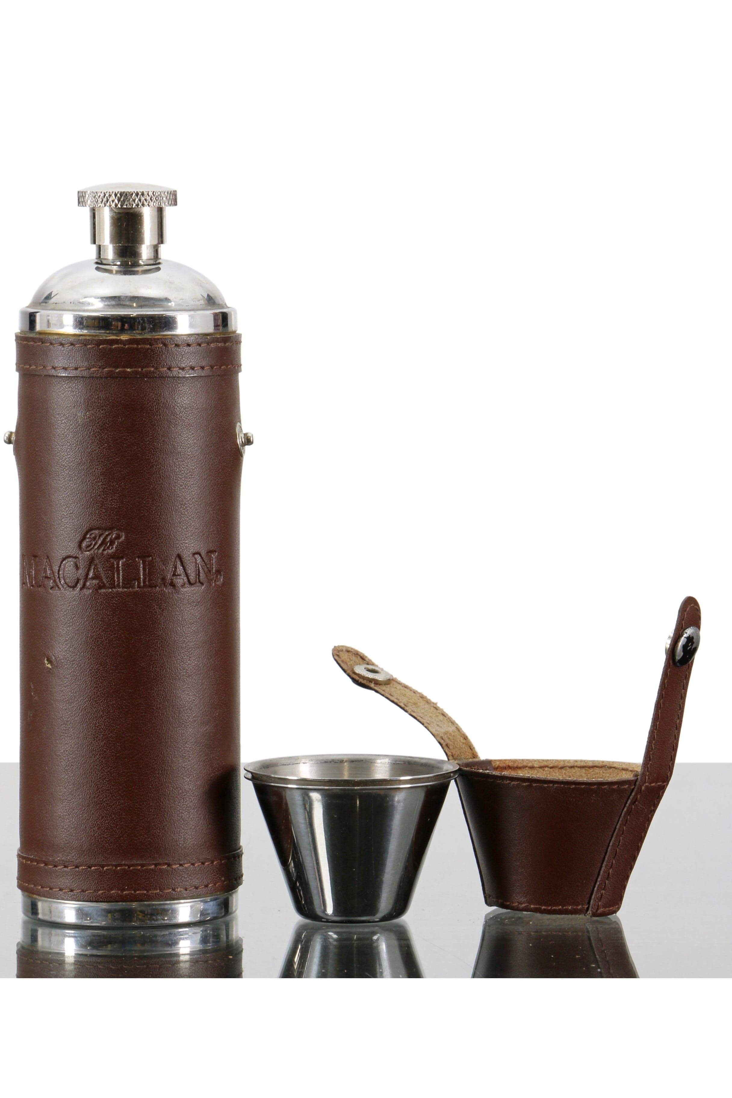 Macallan Flask In Leather Case Threshers