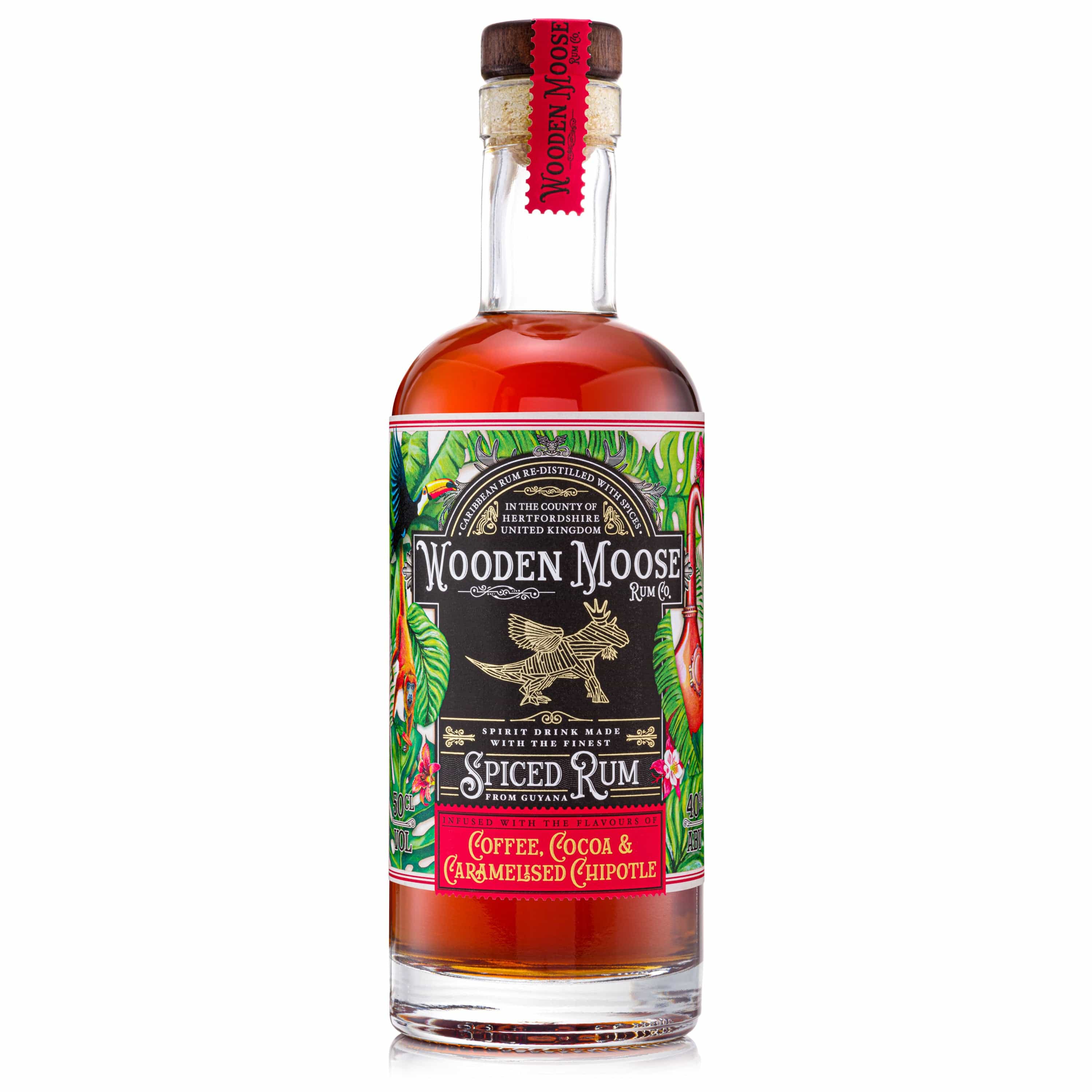 Wooden Moose CCoffee Cocoa & Caramelised Chipotle Spiced Rum 50cl, Threshers | Spiced Rum ...