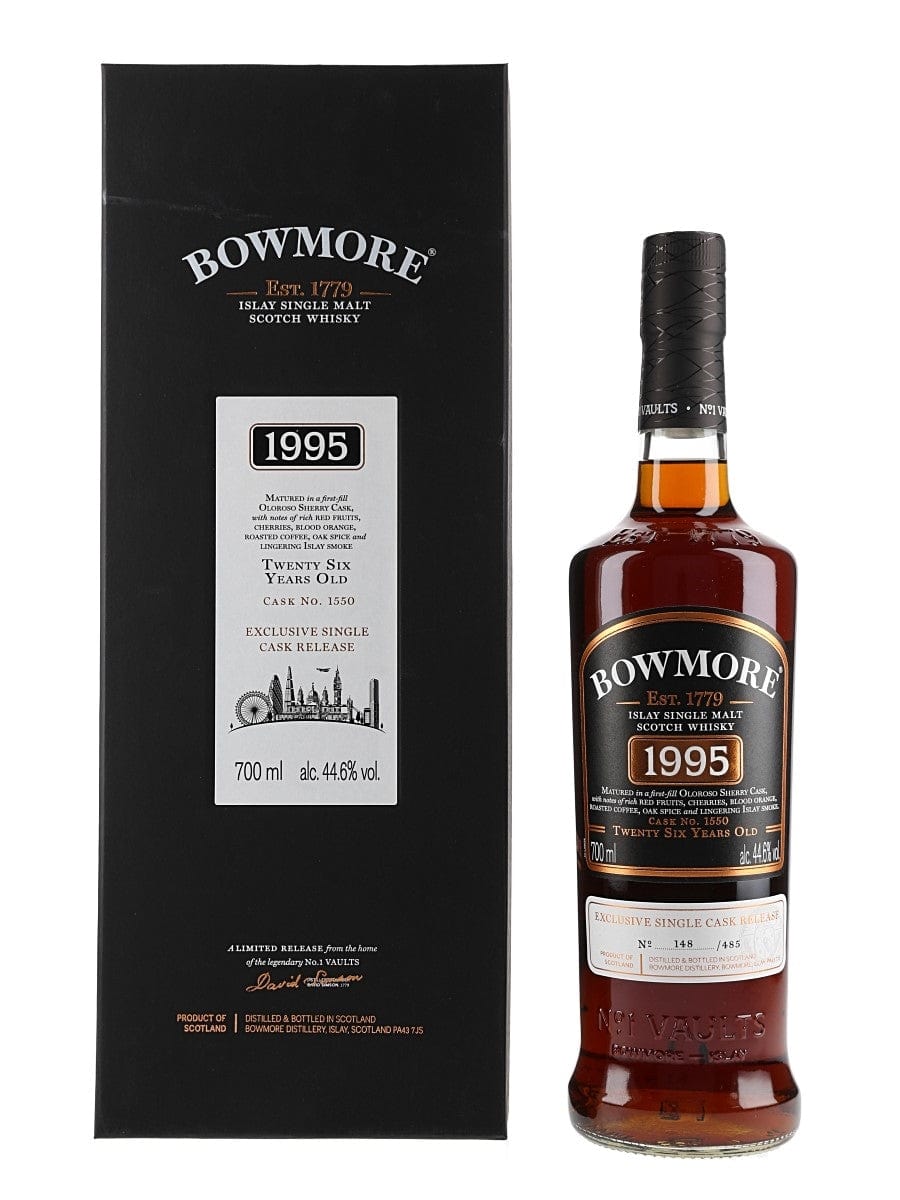 Bowmore 26 Year Old Single Malt Scotch Whisky 70cl, Threshers, Islay ...