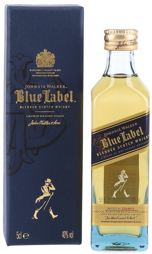 Johnnie Walker Blue Label Blended Scotch Whisky Miniature Gift Box 5cl ...