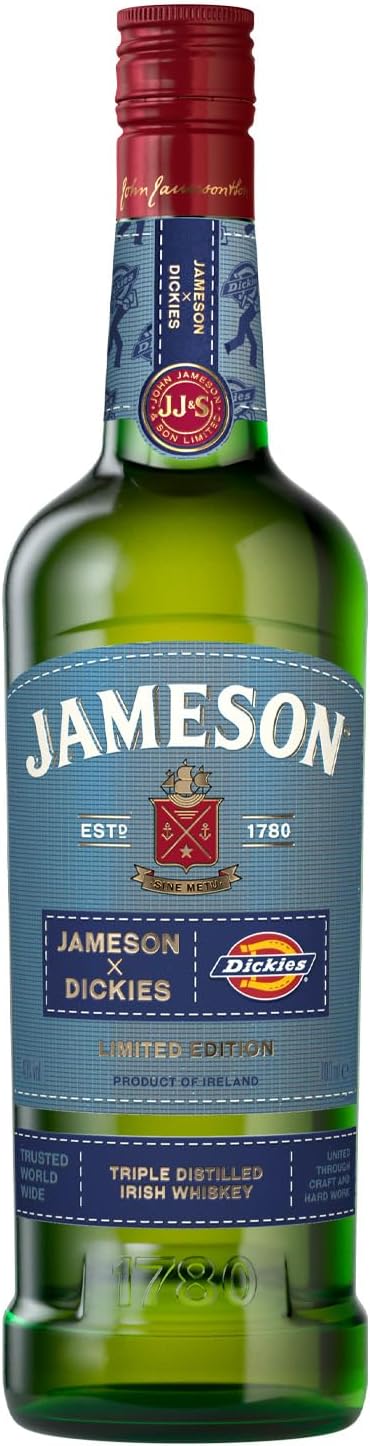 Jameson X Dickies Limited Edition Blended Irish Whiskey 70cl, Threshers ...