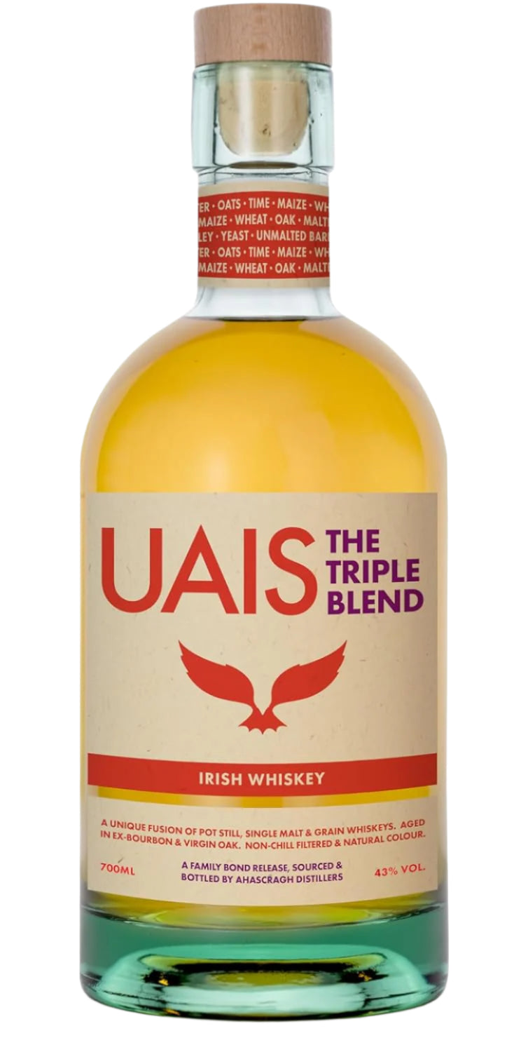 Ahascragh Uais Triple Blend Irish Whiskey 70cl, Threshers, Ireland ...