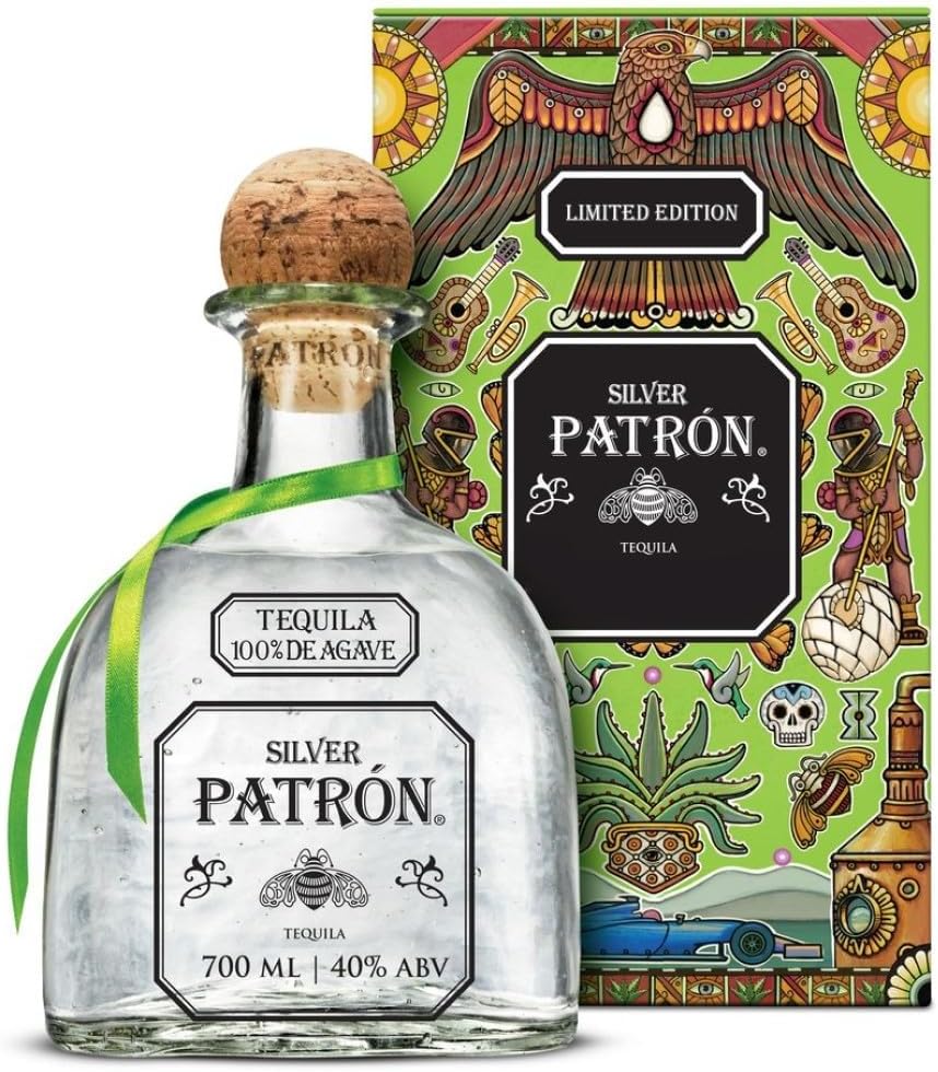 Patrón Silver Tequila Limited Edition Mexican Heritage Gift Tin 70cl ...