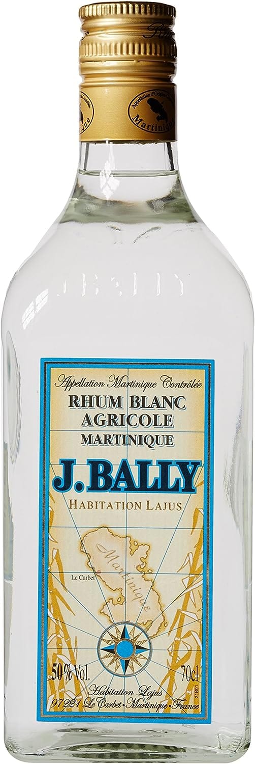 JJ Bally Rhum Agricole Blanc Rum 70cl, Threshers, Martinique, France ...