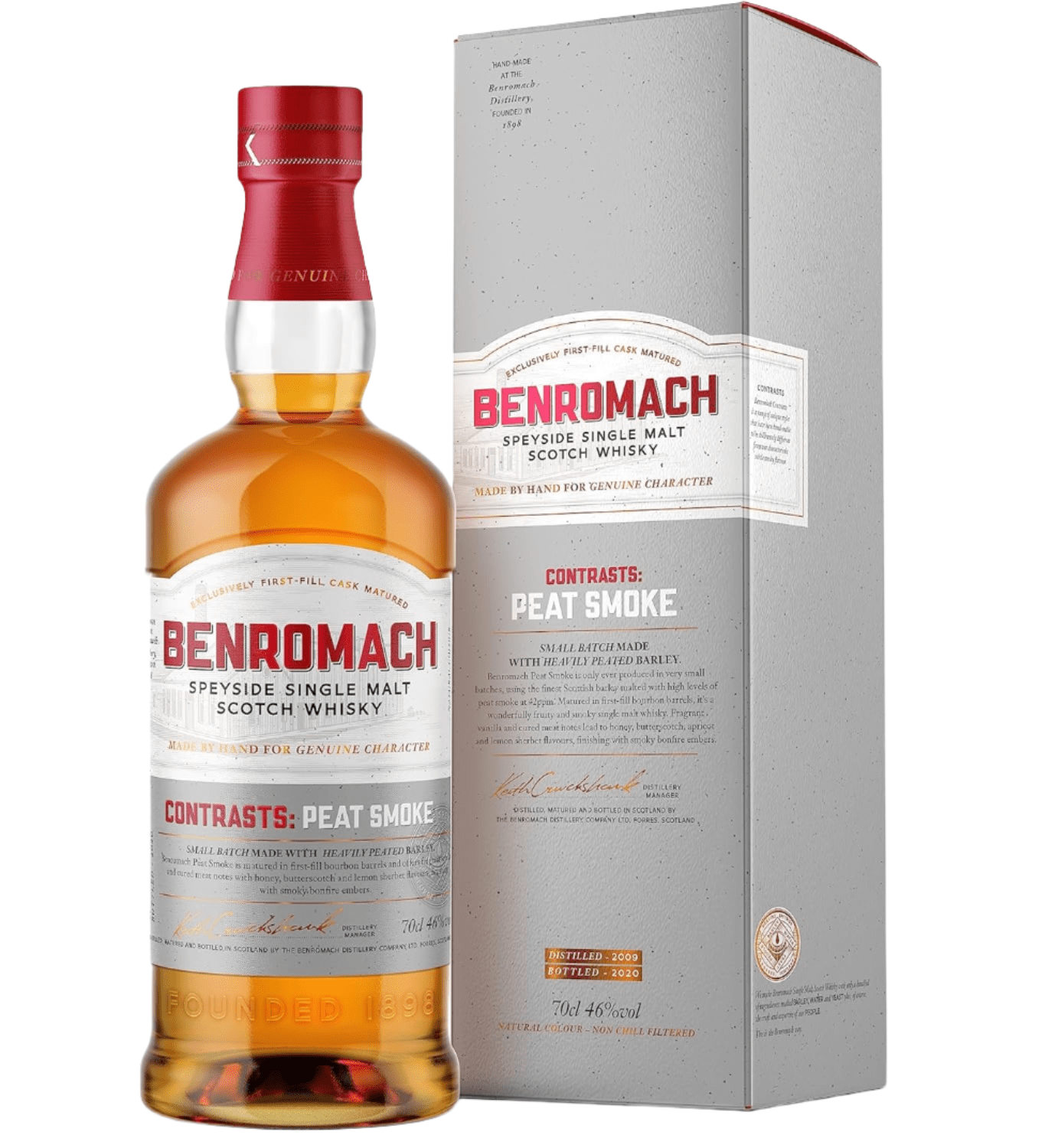 Benromach Contrasts Peat Smoke Speyside Single Malt Scotch Whisky 70cl ...