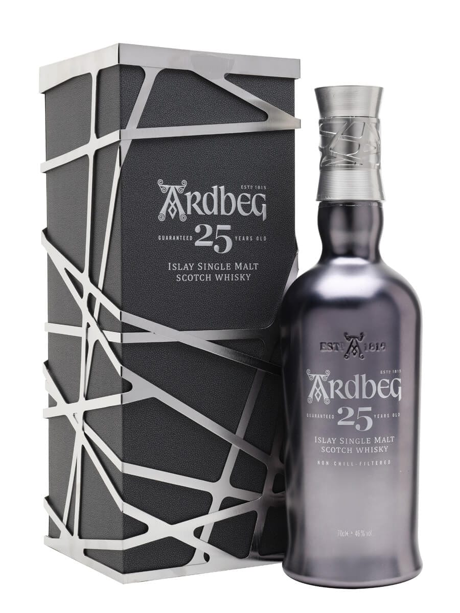 Ardbeg 25 Year Old Single Malt Scotch Whisky 70cl, Threshers, Islay ...