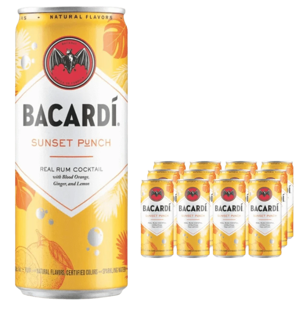 Bacardi Sunset Orange Rtd Cans 12x250ml, Threshers | Liqueur | Threshers