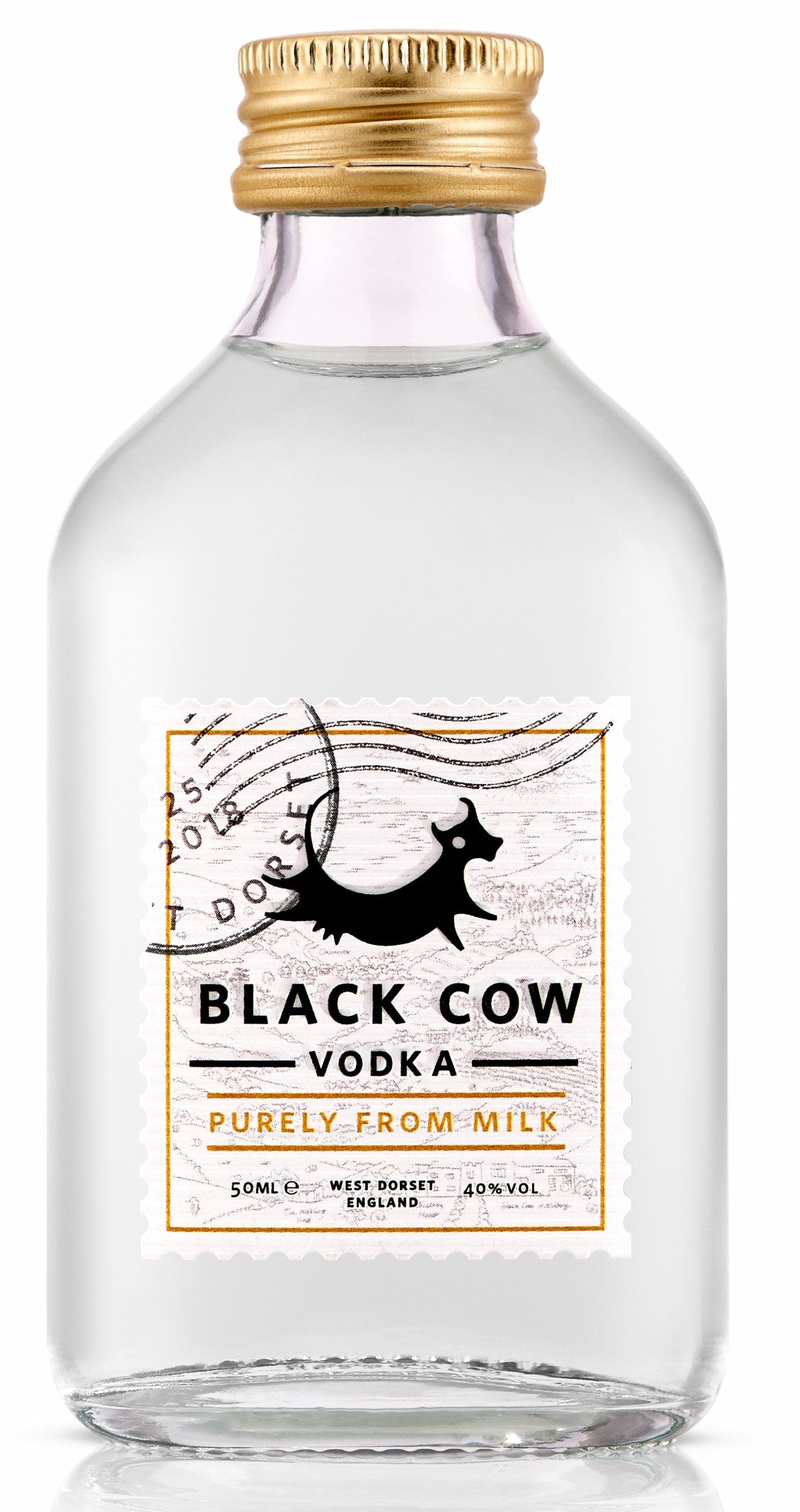 Black Cow Pure Milk Vodka Miniature 5cl, Black Cow | Plain Vodka ...