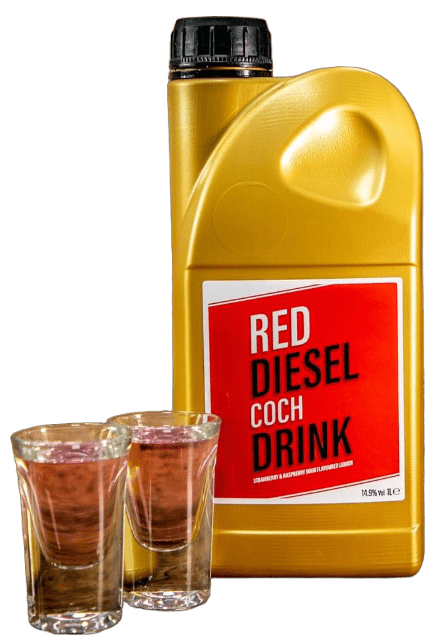 Red Diesel Coch Strawberry and Raspberry Sours Liquor 1l, Threshers ...