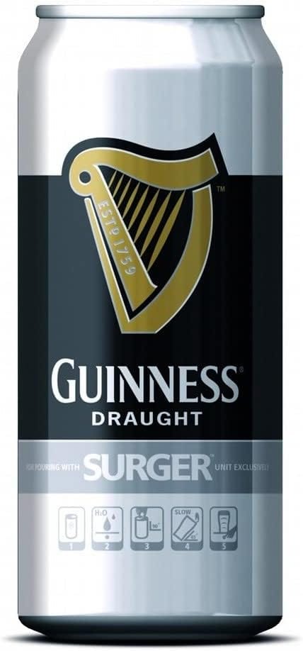 Guinness Draught Surger Cans 24x520ml, Threshers | Stout Beer | Threshers