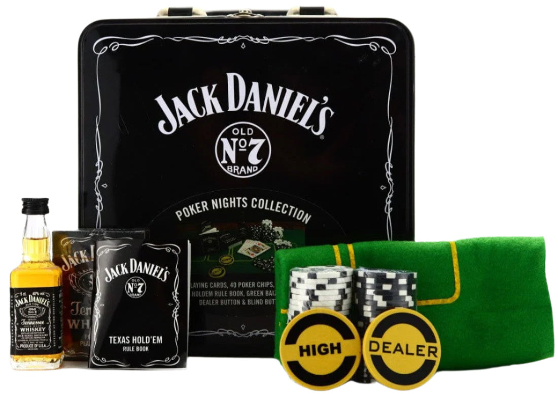 Jack Daniel's Poker Set with Cards & Miniature 5cl (Original ...