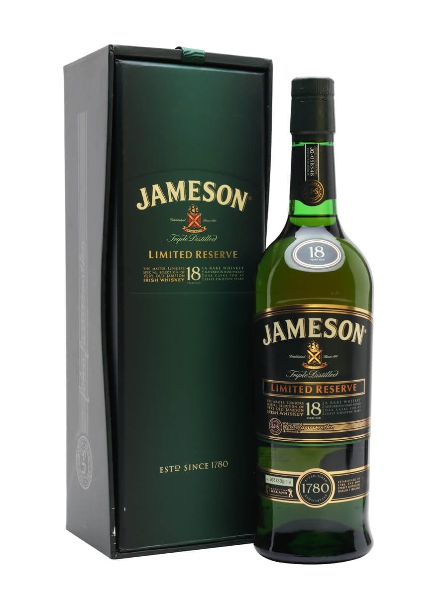 Jameson 18 Year Old Limited Reserve Irish Whiskey 70cl, Threshers ...