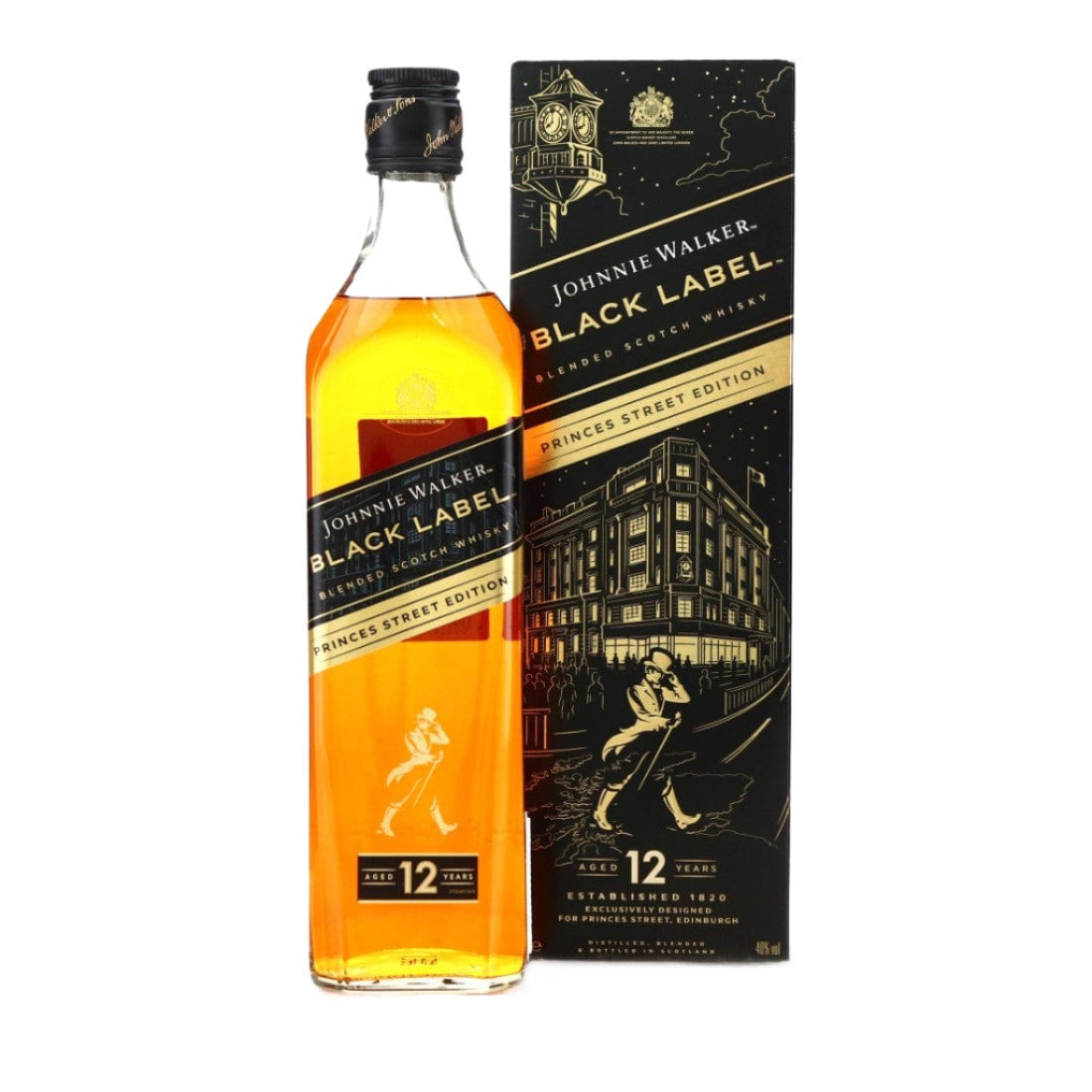 Johnnie Walker Black Label Blended Scotch Whisky Princes Street Edition ...