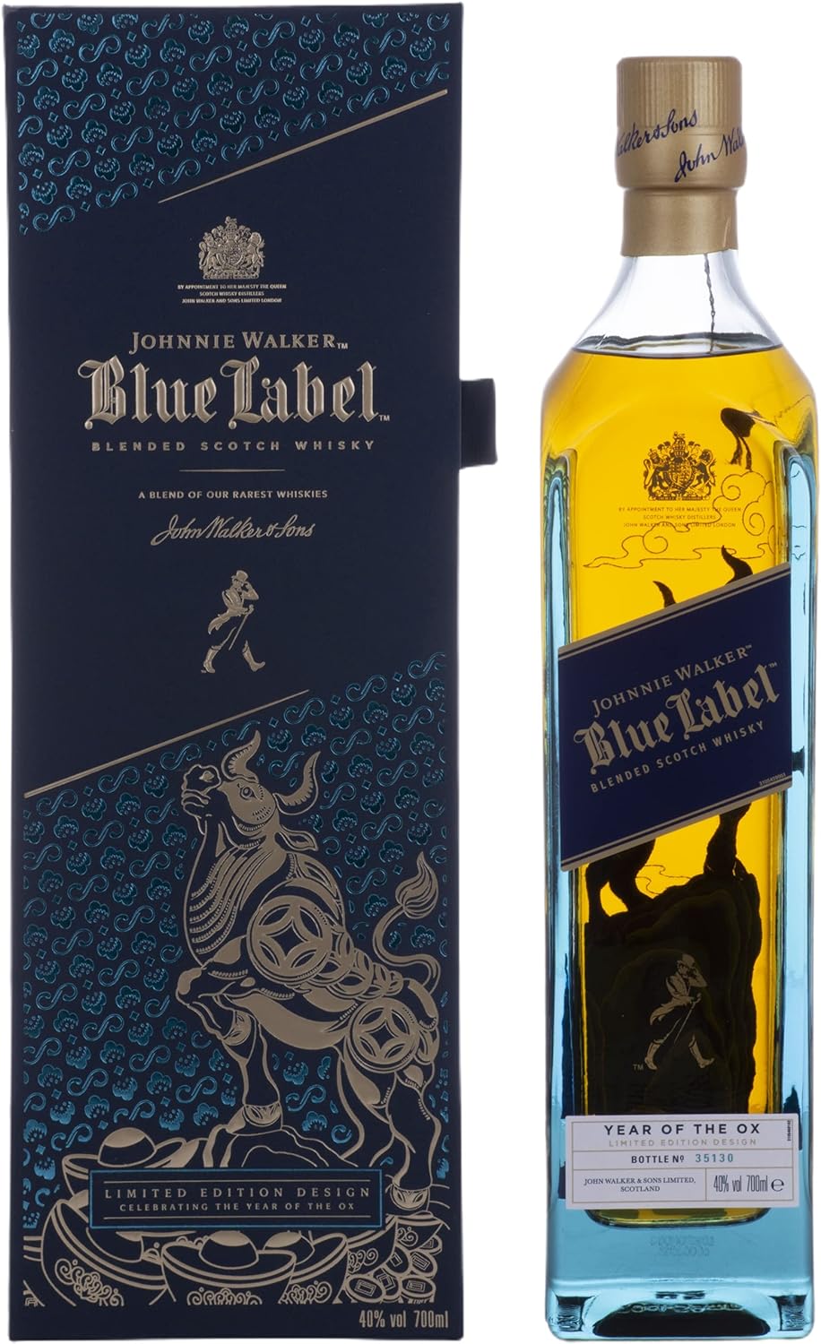 Johnnie Walker Blue Label Limited Edition Chinese Year of the Ox 2021 ...