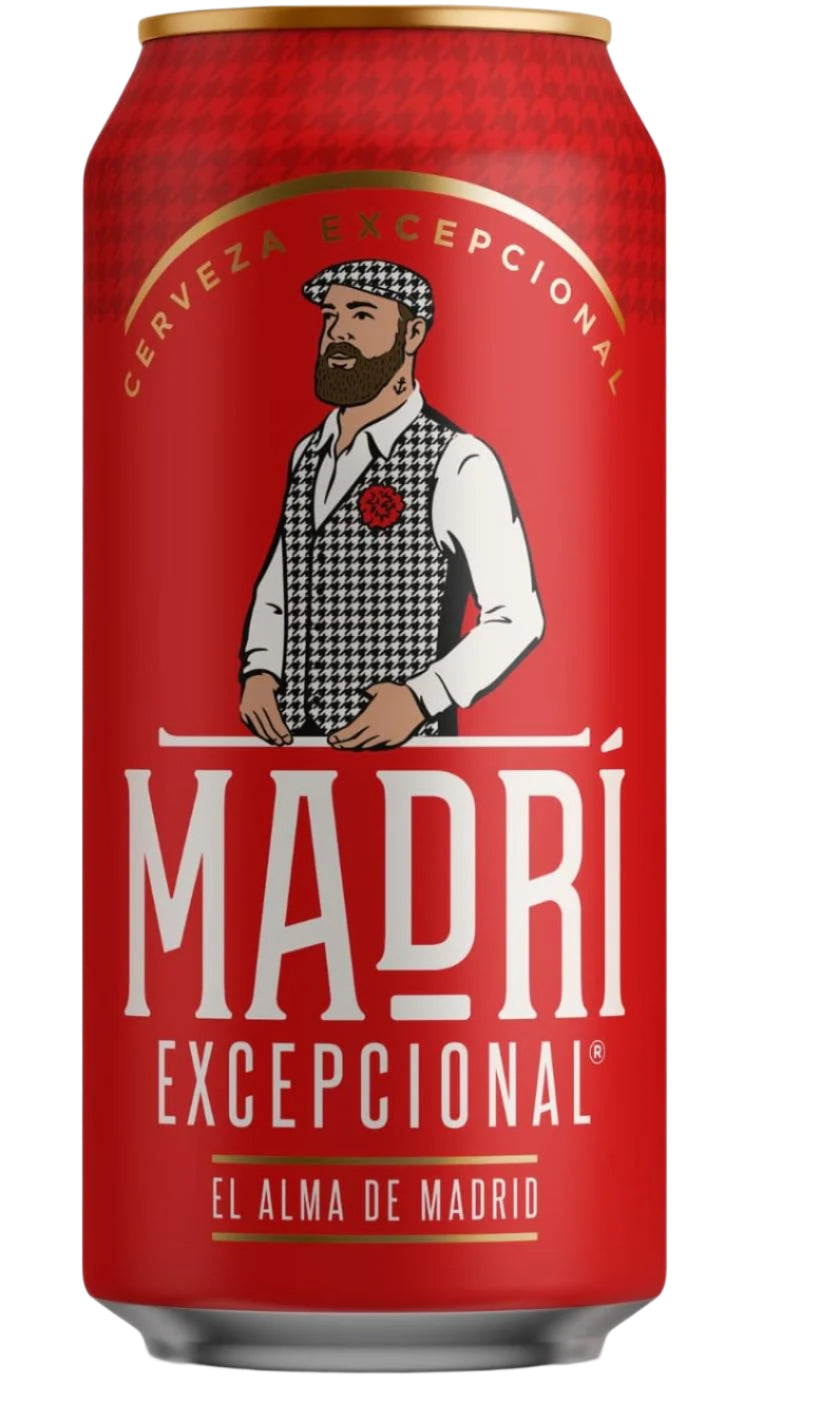 Madri Excepcional Lager Cans 24x330ml, Threshers | Lager Beer | Threshers