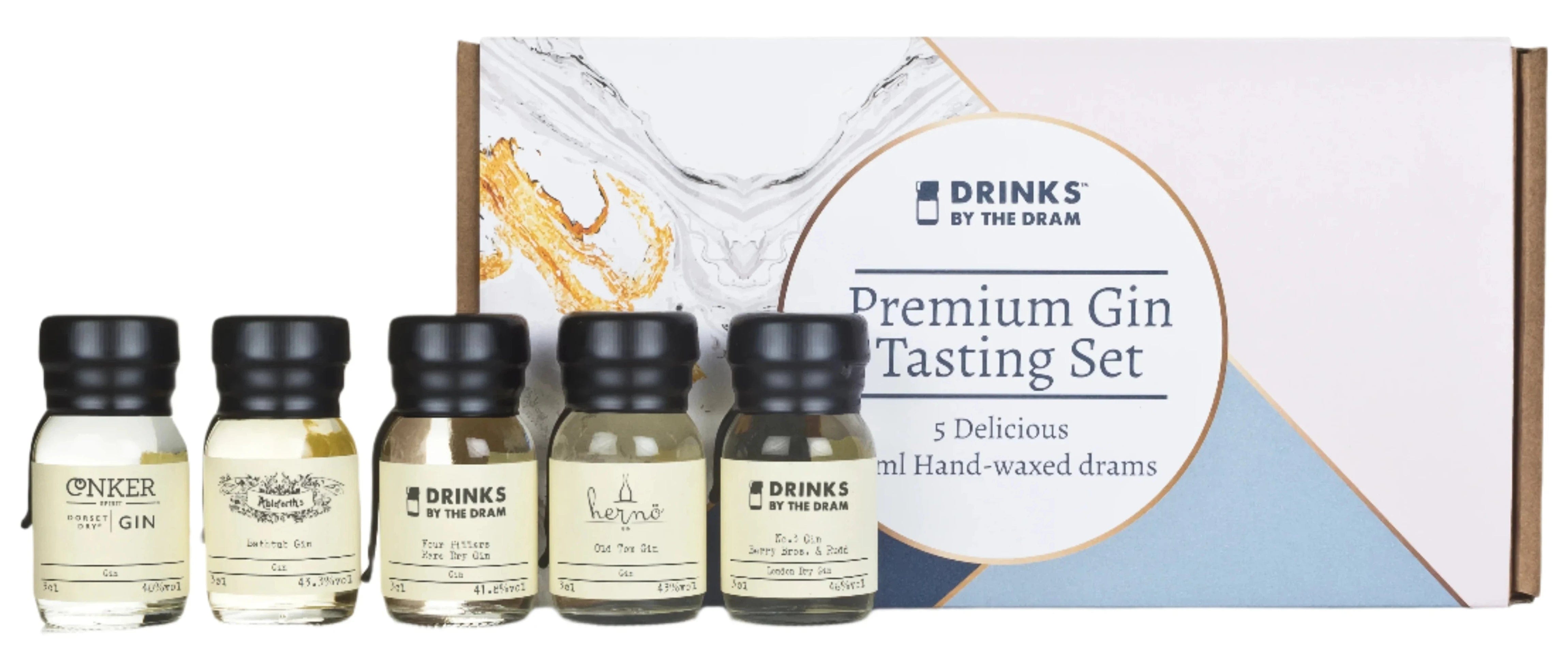 Drinks by the Dram Premium Gin Tasting Set 5x3cl, Threshers | Gin ...