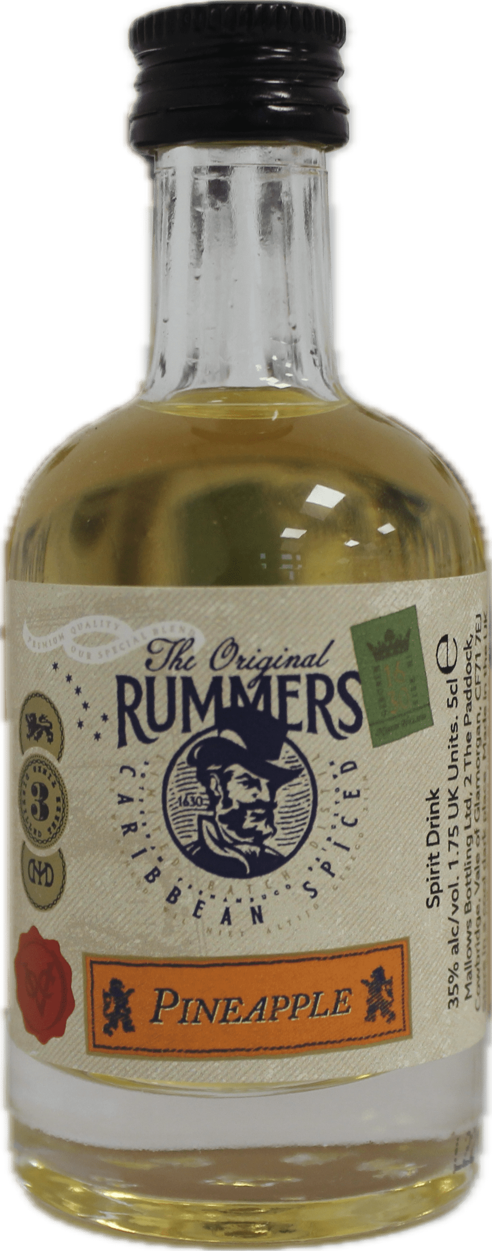 The Original Rummers Pineapple Rum Miniature 5cl, Threshers | Gin ...