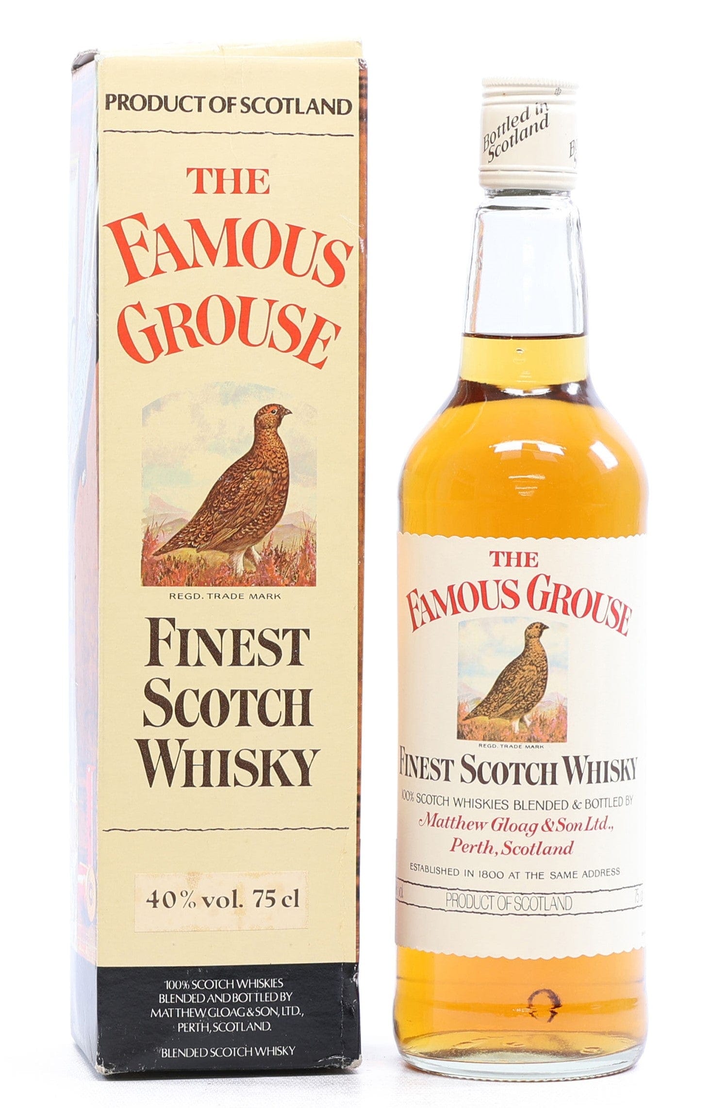 The Famous Grouse Old Design Bottle 75cl, Threshers, All of Scotland ...