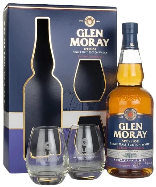 Glen Moray Port Cask Whisky Gift Pack 70cl, Threshers, Speyside, United ...