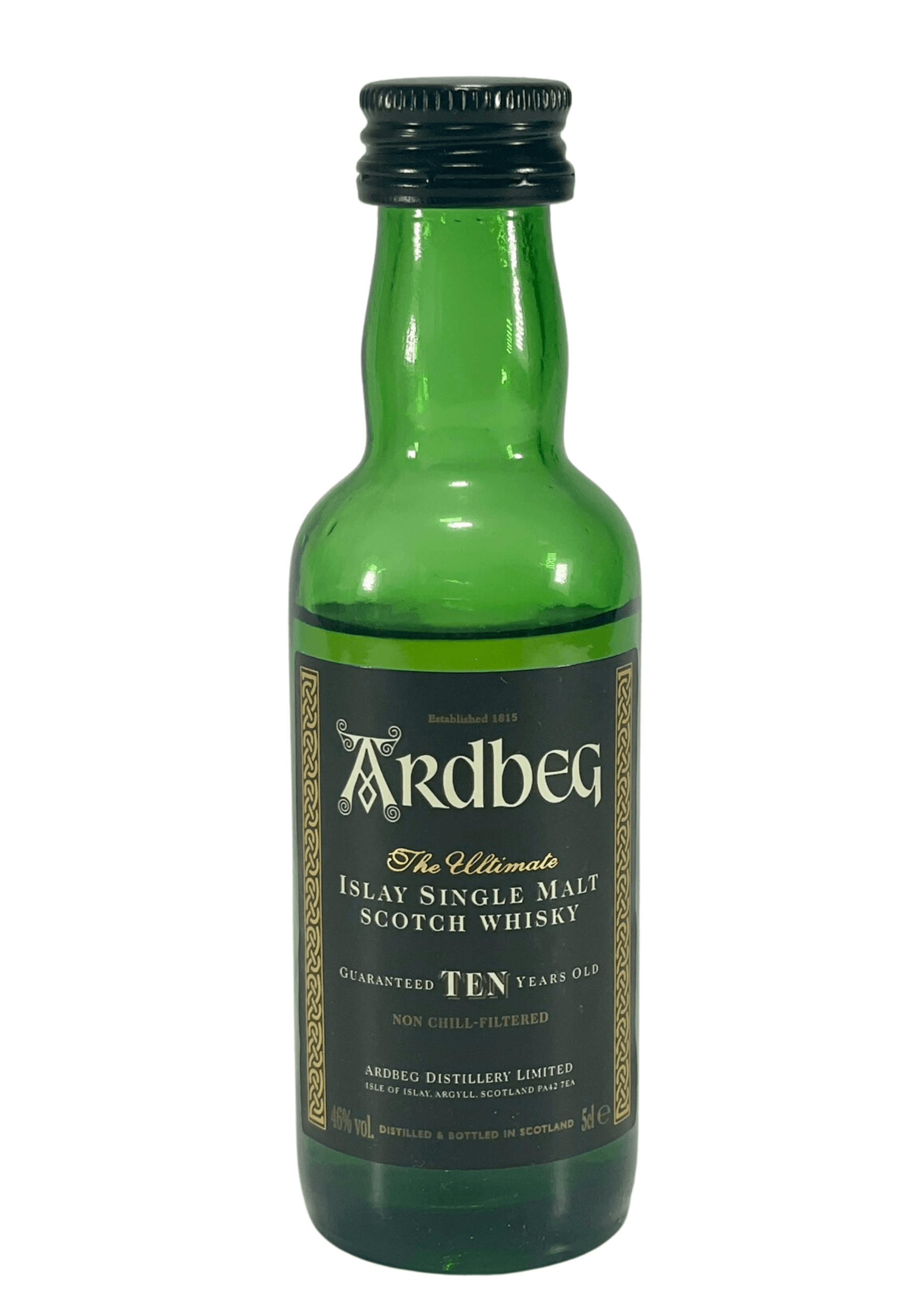 Ardbeg 10 Year Old Miniature 5cl, Threshers, Islay, United Kingdom ...