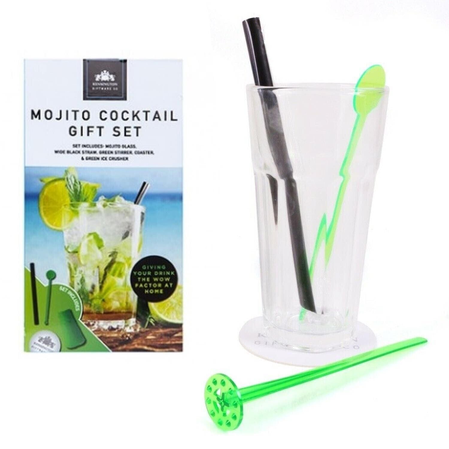 Mojito Cocktail Gift Set Glass & Accessories, Threshers | Alcoholic ...
