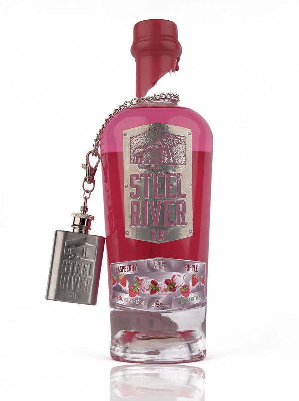 Steel River Raspberry Ripple Gin 70cl, Threshers | Gin | Threshers