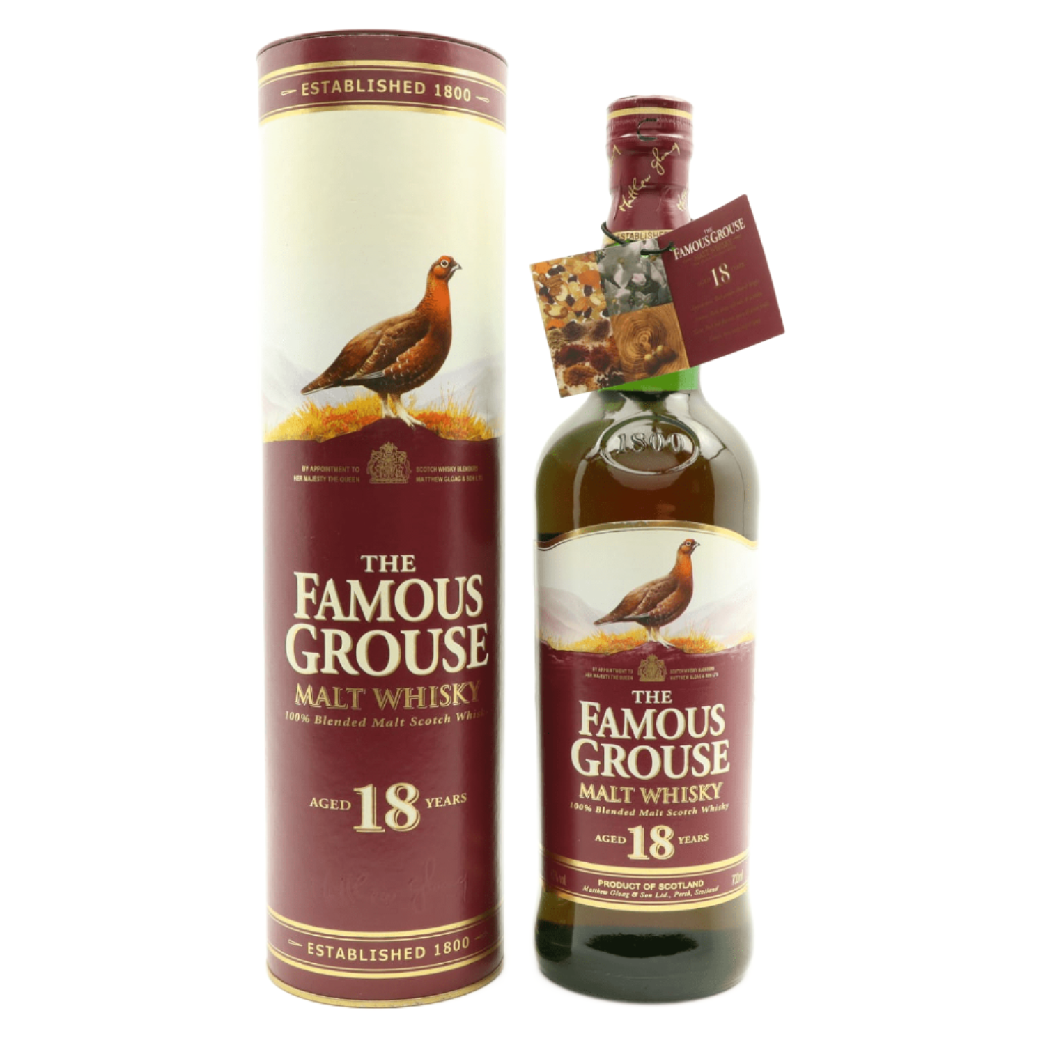 The Famous Grouse 18 Year Old Gift Tube 70cl, Threshers, United Kingdom ...