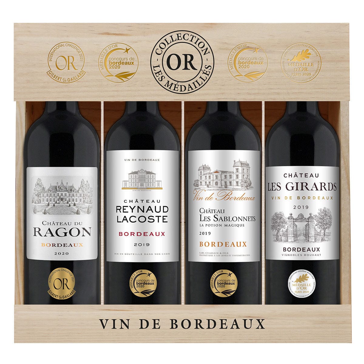 Bordeaux Wine Gift Pack 4x75cl, Threshers, Bordeaux, France | Red Wine ...