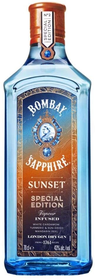 Bombay Sapphire Sunset Special Edition Gin 70cl, Bombay | London Dry ...