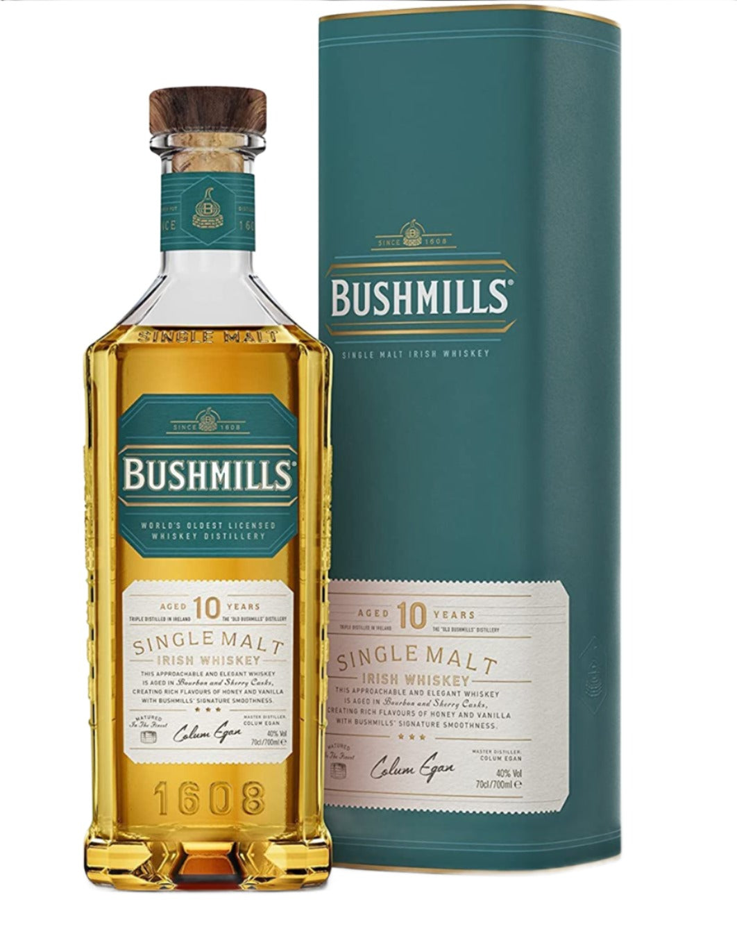 Bushmills 10 Year Old Single Malt Irish Whiskey 70cl, Bushmills ...