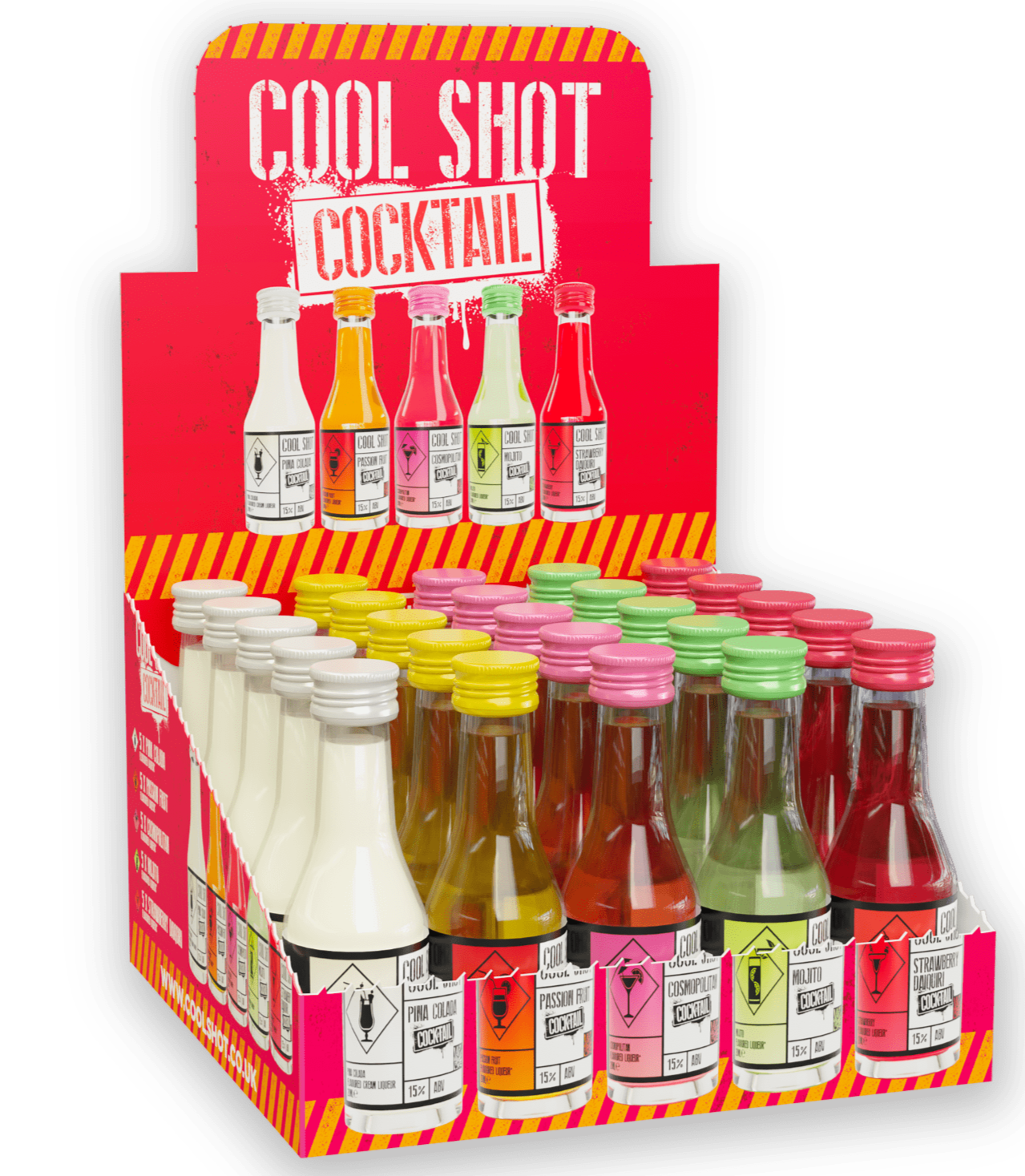 Cool Shot Mixed Cocktail Shots 25x2cl, Threshers | Liqueur | Threshers
