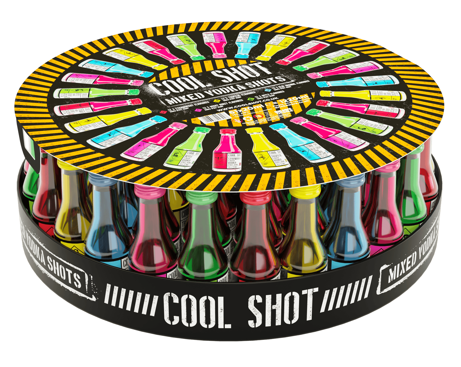 Cool Shot Carousel Mixed Vodka Shots 61x2cl, Threshers | Vodka | Threshers