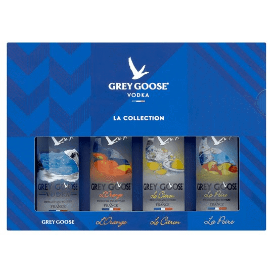 Grey Goose La Collection Miniature Vodka 4x5cl, Grey Goose, France ...