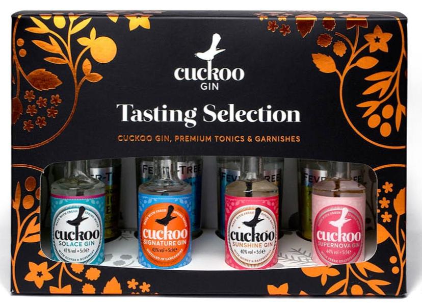 Cuckoo Gin Tasting Selection 4x5cl With Fever Tree Mixers – Threshers