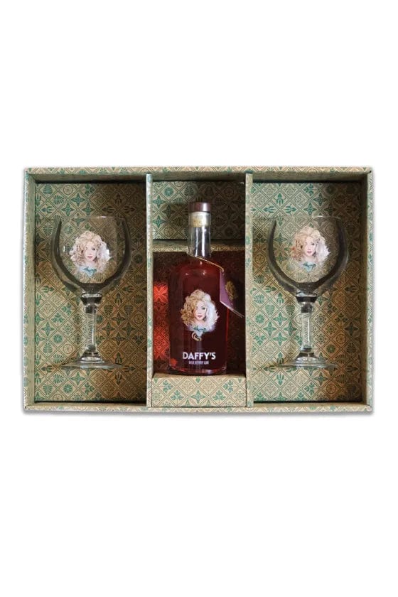 Daffy's Mulberry Gin 50cl Gift Box with 2 Goblets, Threshers | Gin ...